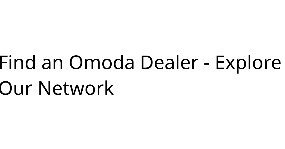 Contact Omoda N1 City | Approved Omoda Dealer