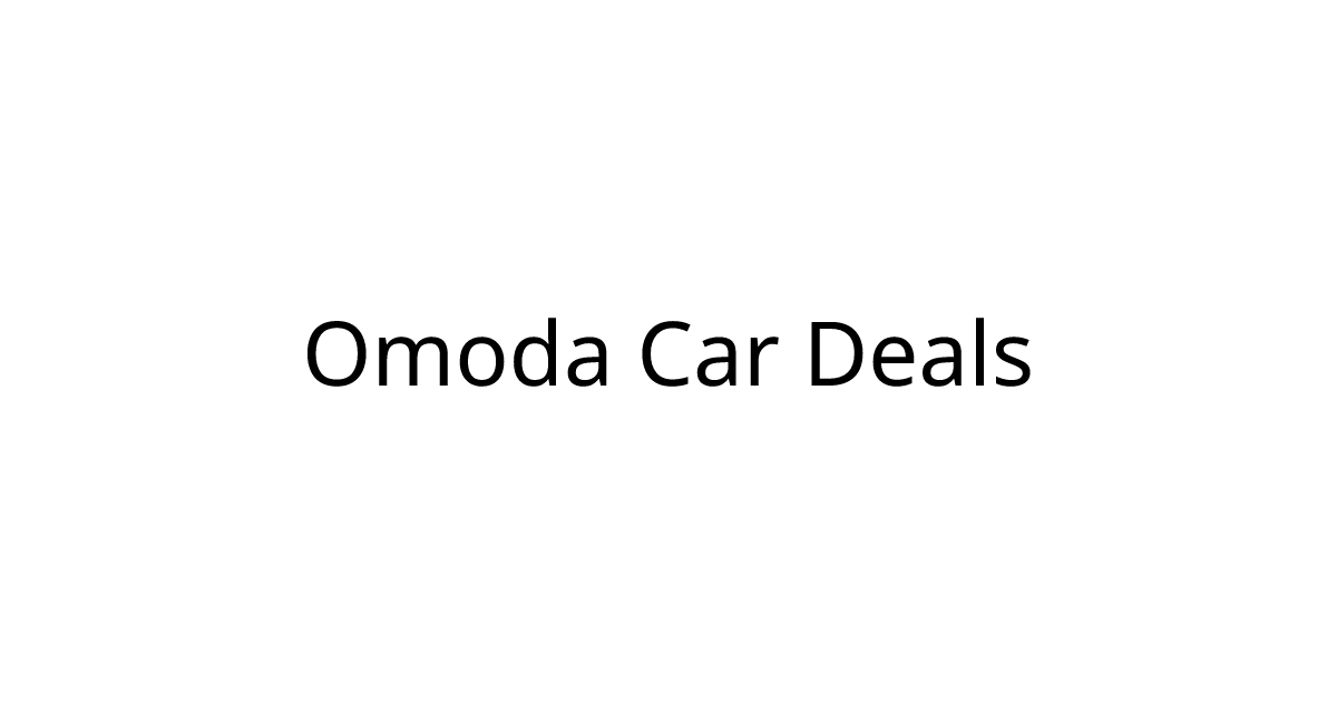 Omoda Car Deals | Omoda